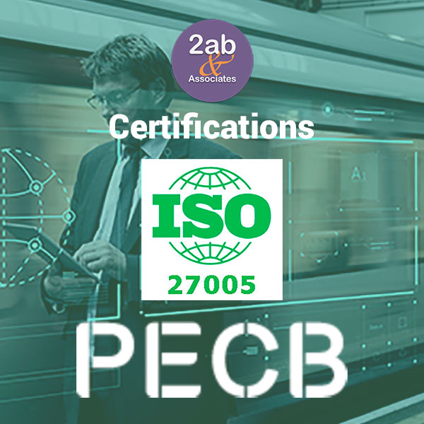 Les certifications ISO/IEC 27005 de PECB | 2AB & Associates